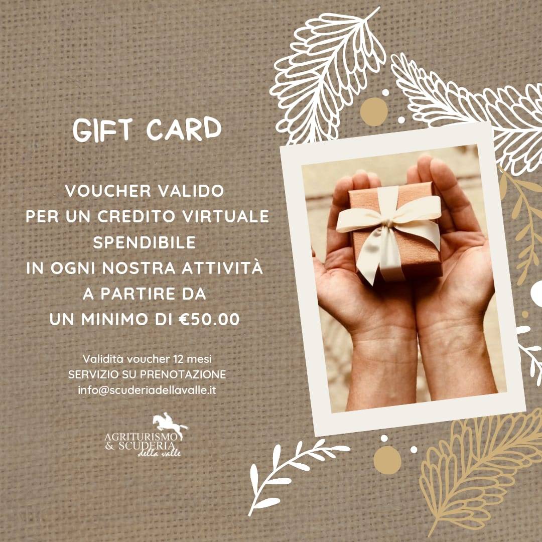 Gift Card regalo - Agriturismo Scuderia della Valle